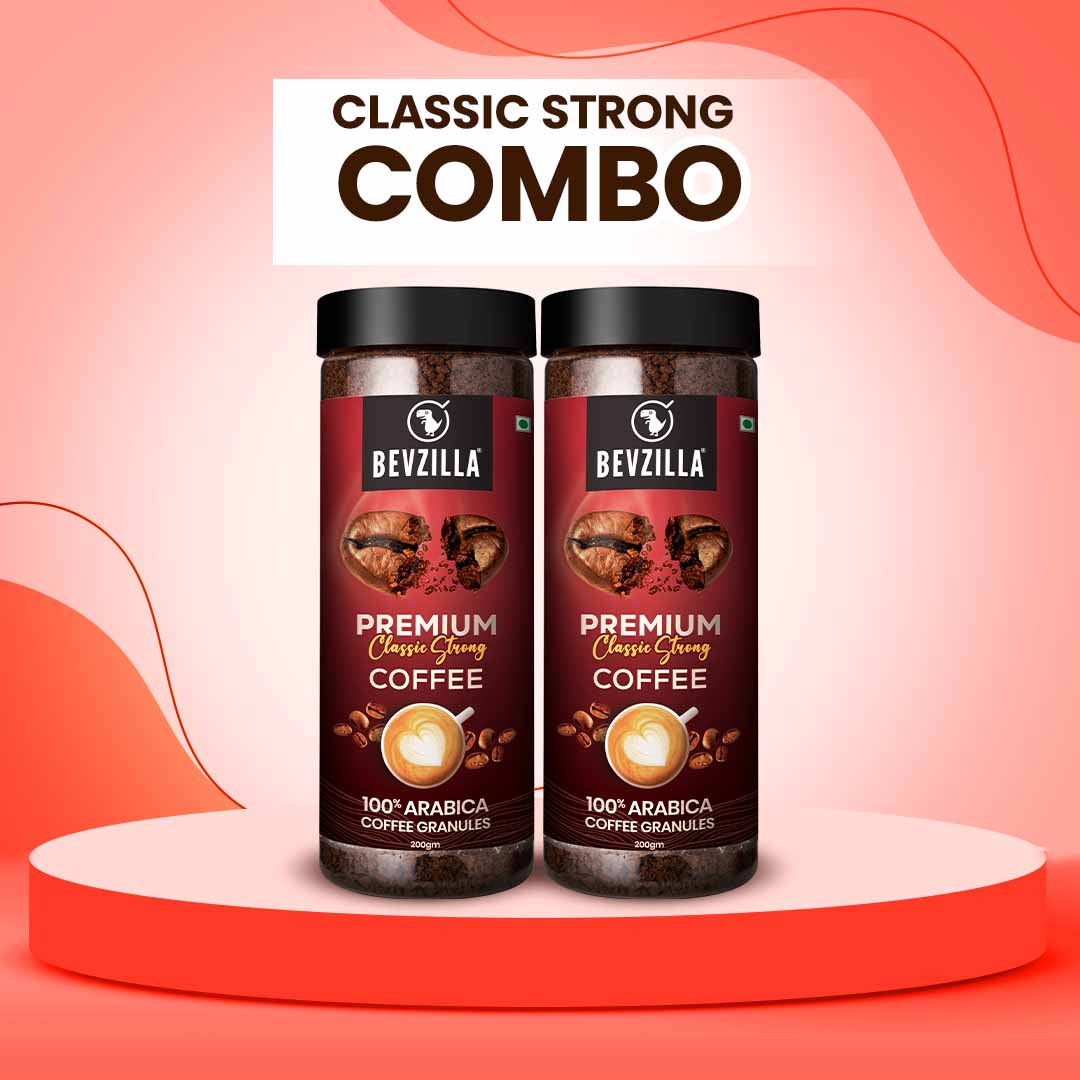 Premium Classic Strong Coffee Powder- Pack of 2 (200gm x 2)– Bevzilla