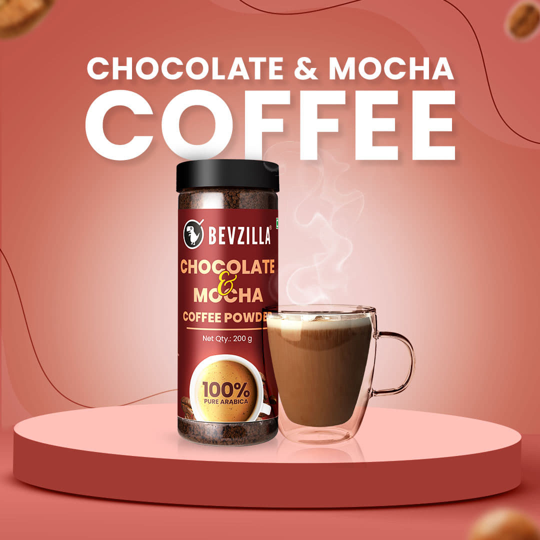 Premium Choco Mocha Coffee Powder - 200 grams– Bevzilla