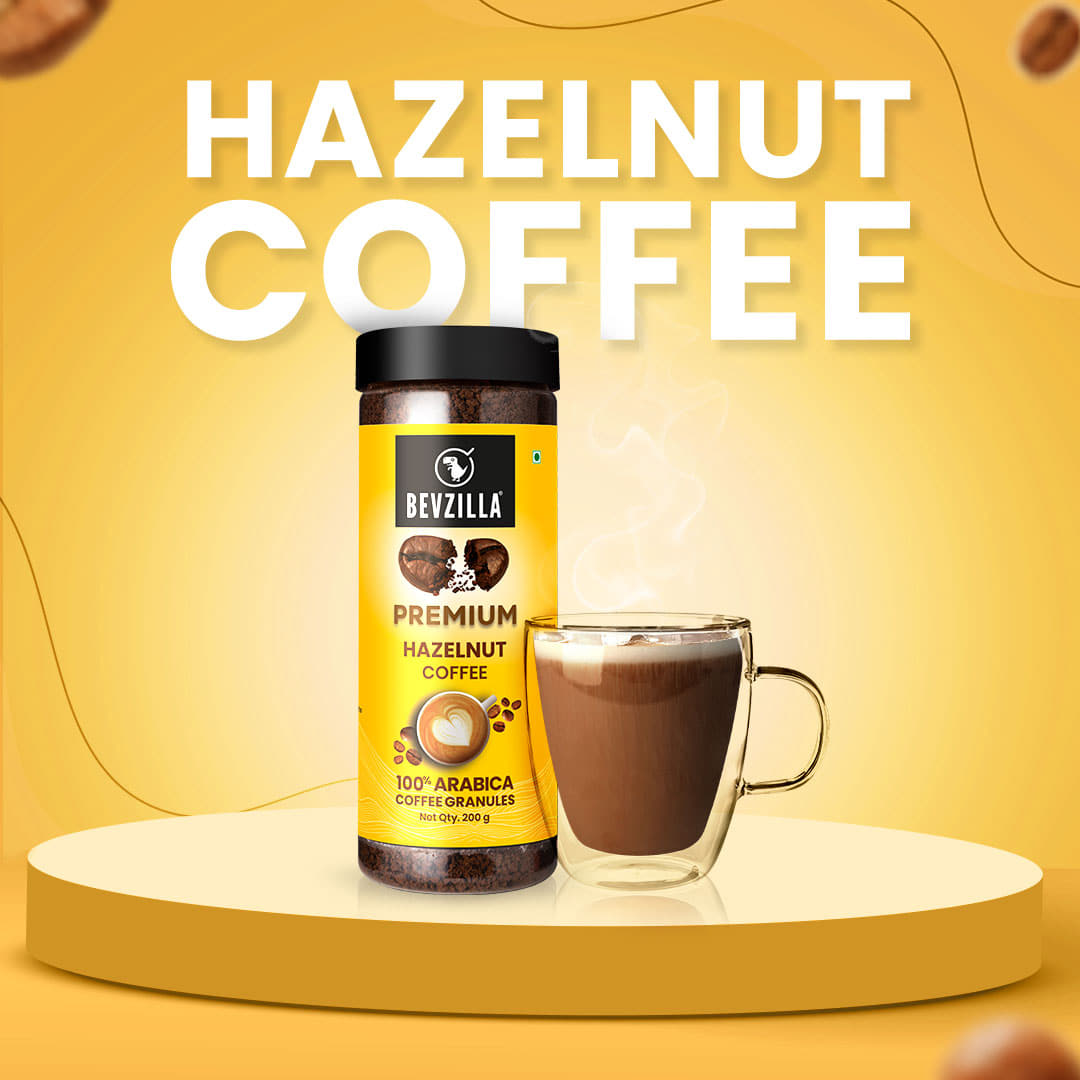 Premium Hazelnut Coffee Powder - 200 grams– Bevzilla