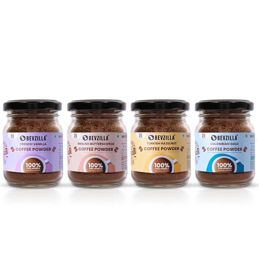 50GM x 4 Flavoured Coffee Jars– Bevzilla
