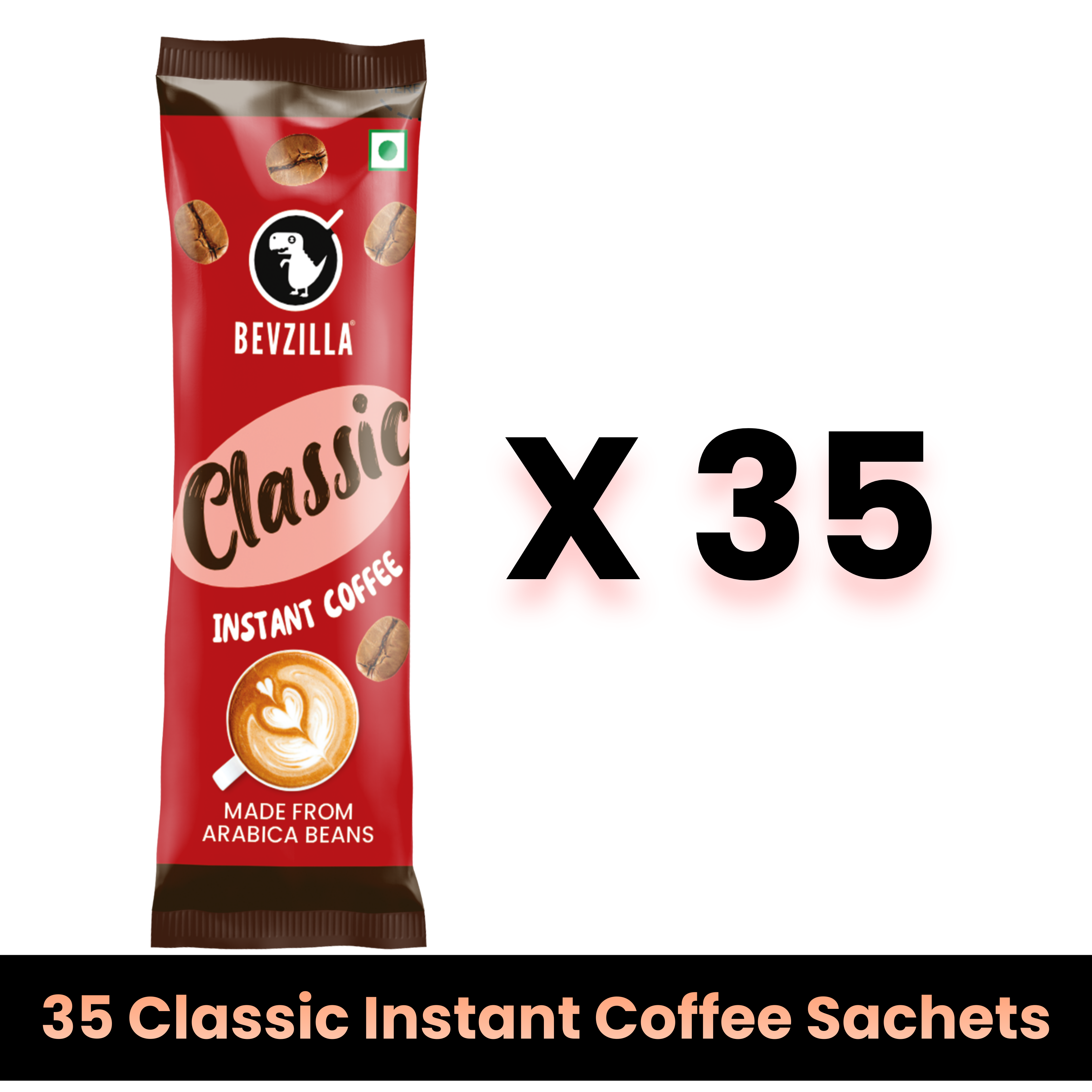 35 Classic Instant Coffee Sachets– Bevzilla