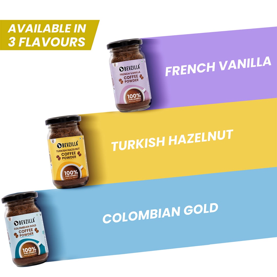 75 grams x 3 Coffee Jars Combo with Electric frother– Bevzilla