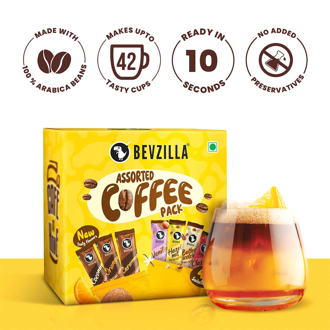 42 Sachets Assorted Coffee Powder Box– Bevzilla