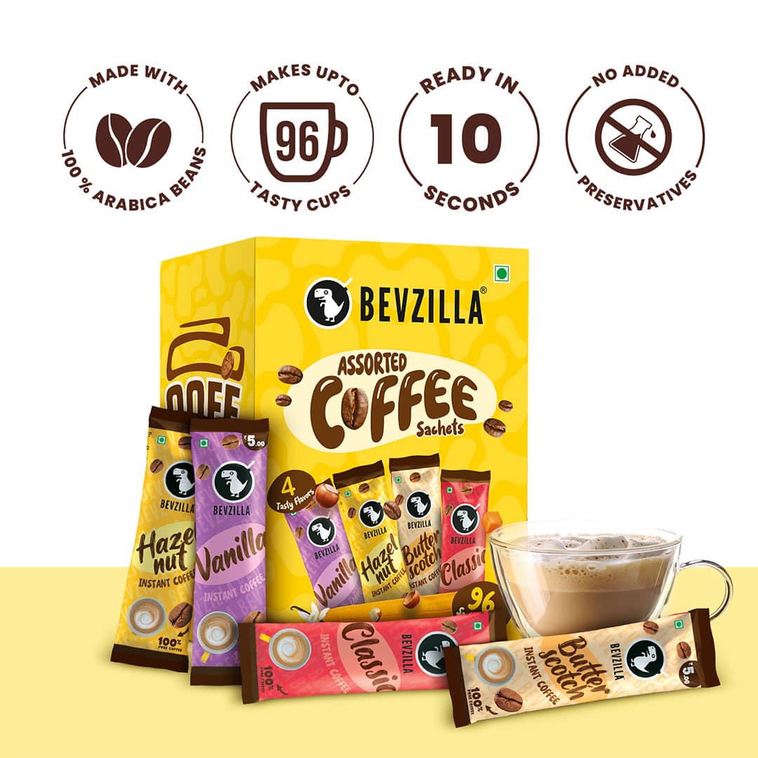 96 Sachets Assorted Coffee Powder Box (Free Gift)– Bevzilla