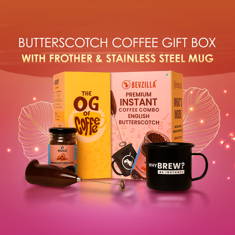 Order Best Butterscotch Coffee Powder Gift Set Online in India– Bevzilla