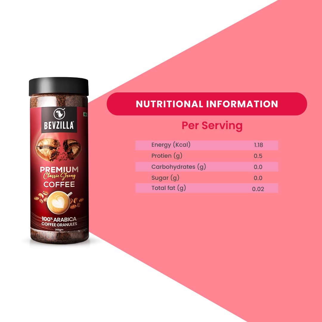 Premium Classic Strong Coffee Powder- Pack of 2 (200gm x 2)– Bevzilla