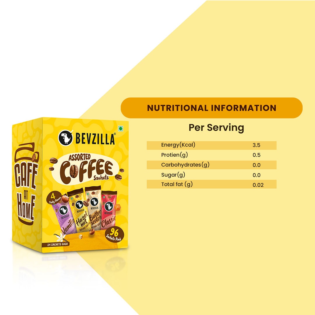 96 Sachets Assorted Coffee Powder Box (Free Gift)– Bevzilla