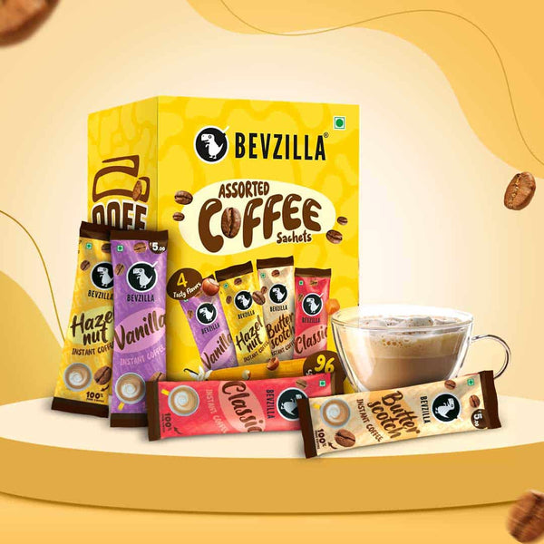 96 Sachets Assorted Coffee Powder Box (Free Gift)– Bevzilla