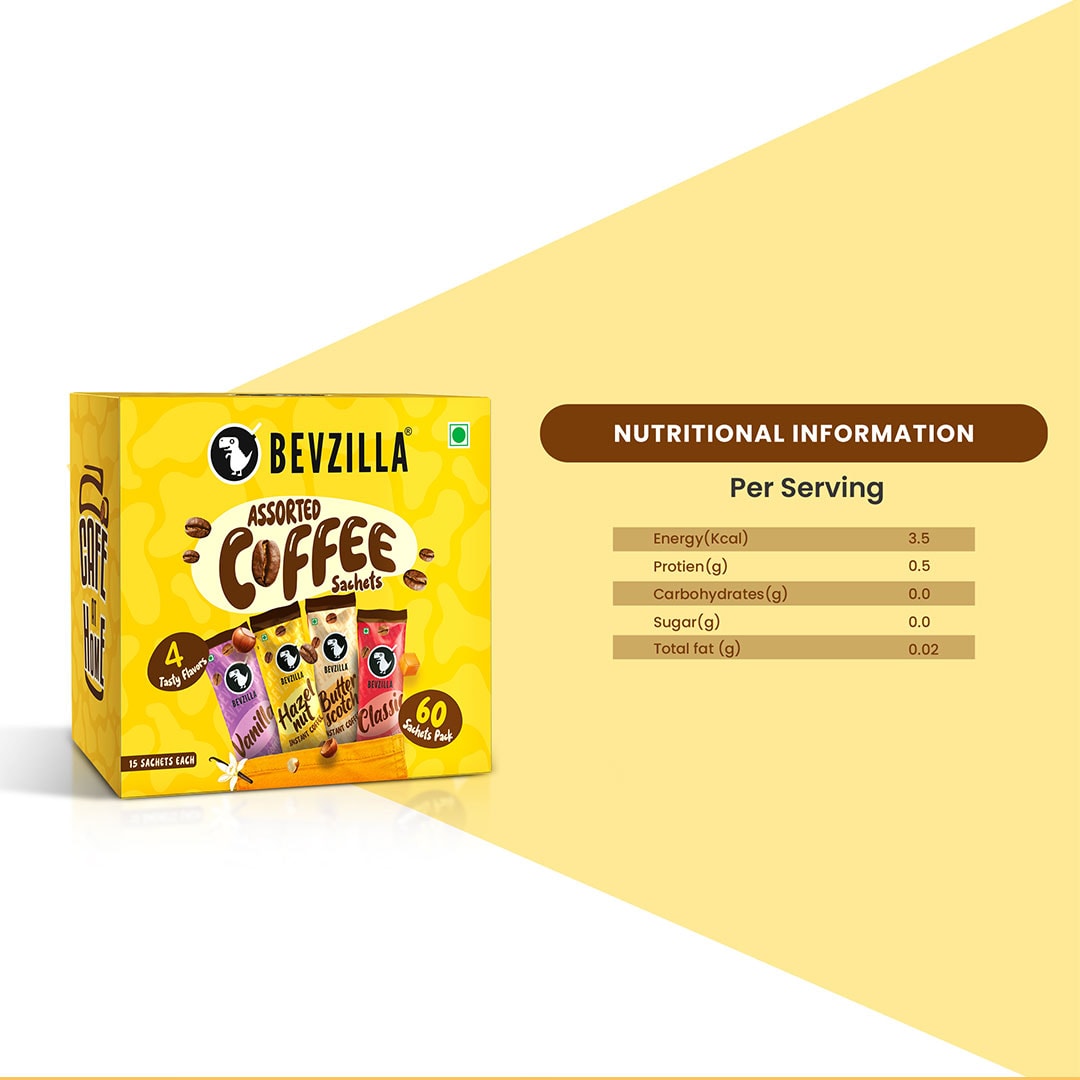 60 Sachets Assorted Coffee Powder Box– Bevzilla