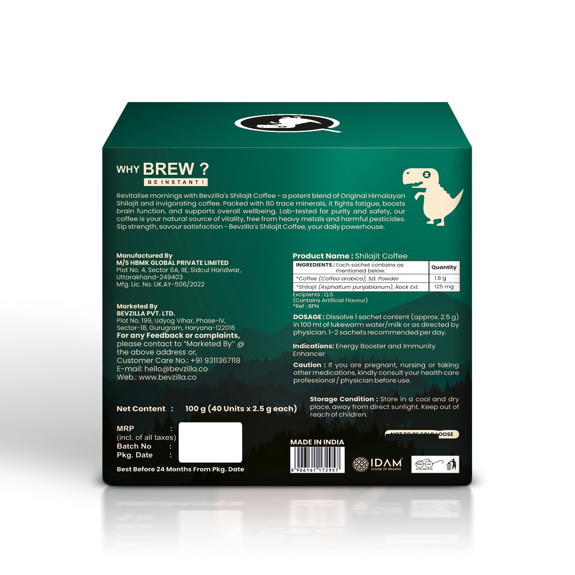 Himalayan Shilajit Coffee | 40 Sachets– Bevzilla