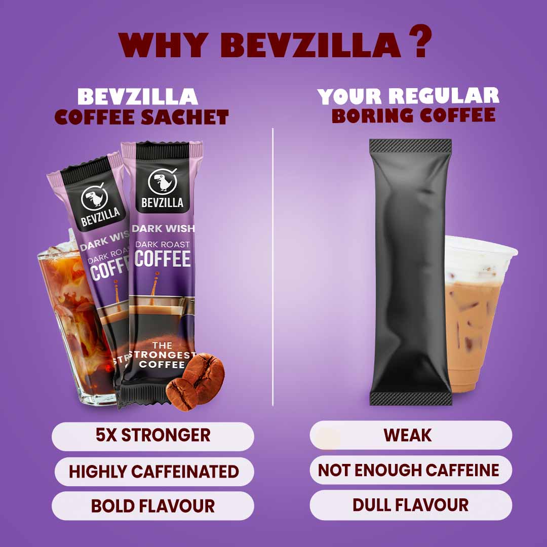 48 Dark Roast Coffee Sachets Box - 5X Stronger– Bevzilla