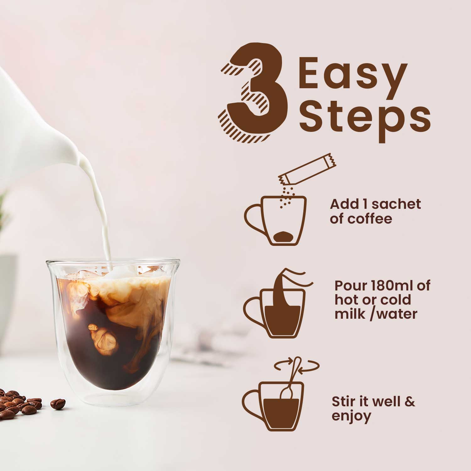 Buy Best French Vanilla Coffee Powder Box I 96 Sachets Under ₹599– Bevzilla