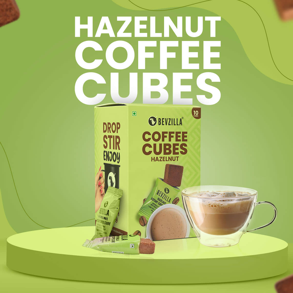 Buy Bevzilla Hazelnut Coffee Cubes Online at Best Price