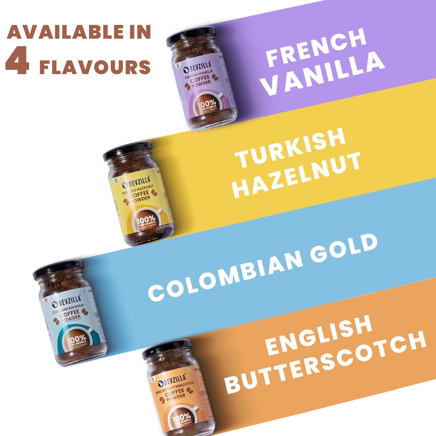 Buy French Vanilla Coffee Powder Online in India at Best Price– Bevzilla
