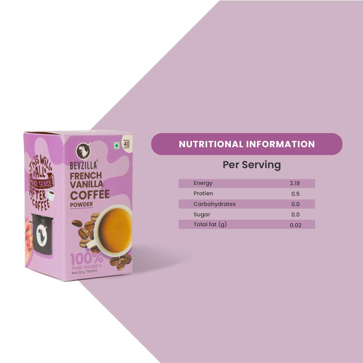 Buy French Vanilla Coffee Powder Online in India at Best Price– Bevzilla