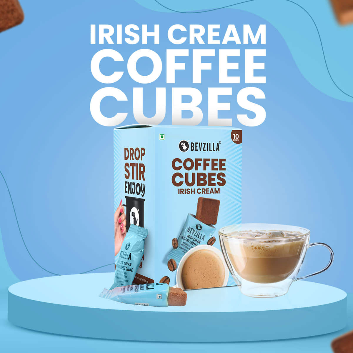 Irish Cream Flavored Coffee Cubes from Bevzilla